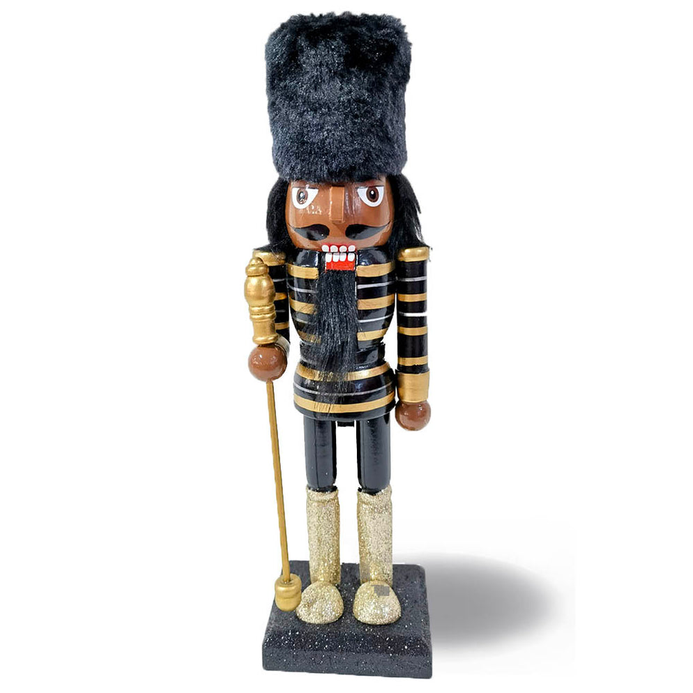 Fancy Gilded Nutcracker African American - Christmas Decoration ...