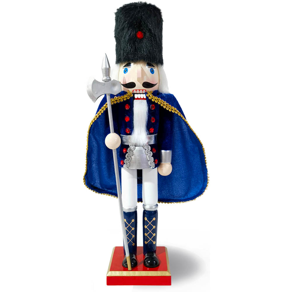 Caped Navy Blue Nutcracker - Christmas Decoration — Nutcracker Ballet Gifts