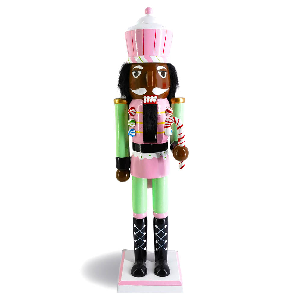 Candy Pink Sweets Nutcracker African American Christmas Decoration — Nutcracker Ballet Gifts