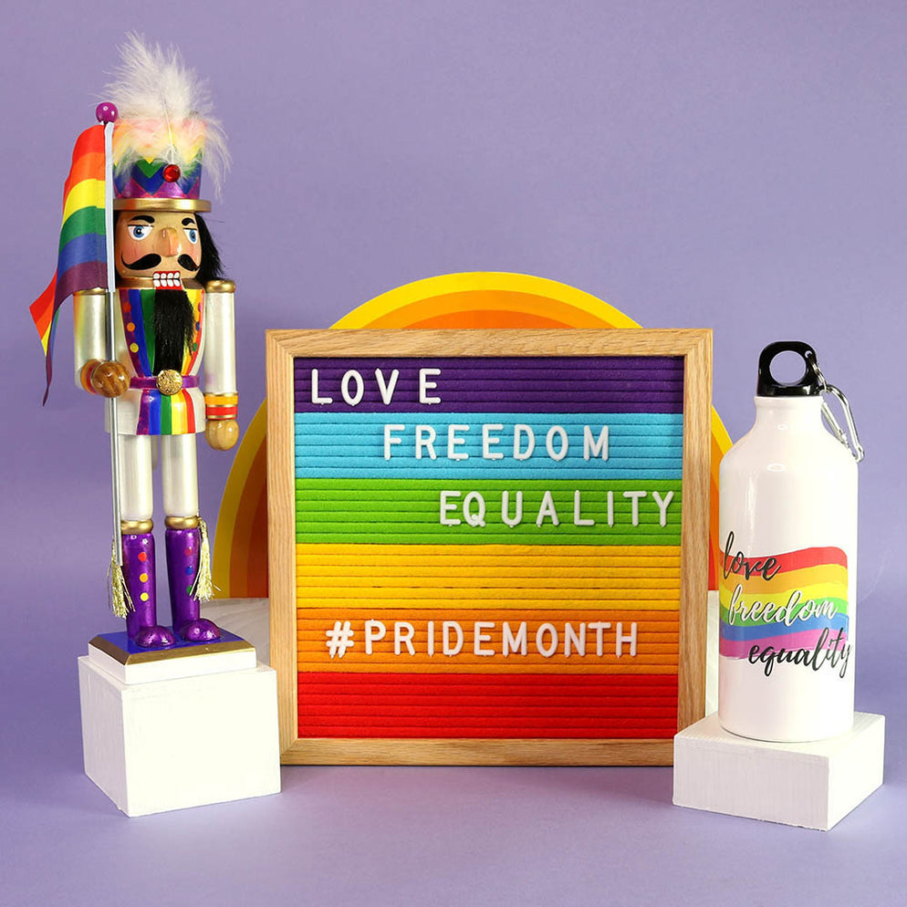 Pride Gift Nutcracker Soldier in Rainbow Colors — Nutcracker Ballet Gifts