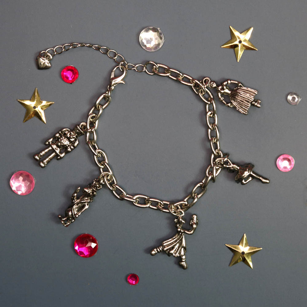 Nutcracker Characters Five Charms in Silver Charm Bracelet — Nutcracker ...