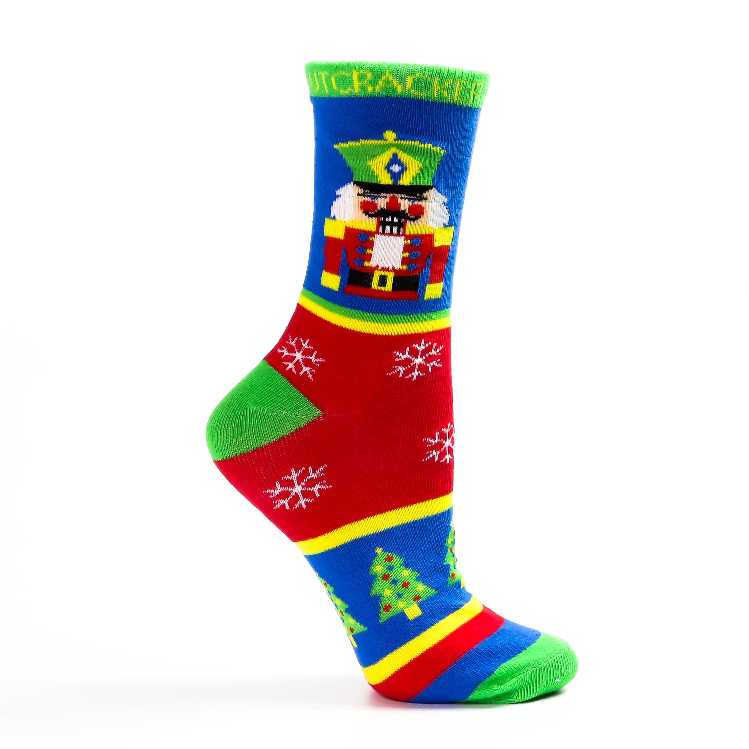 Multicolor Christmas Nutcracker Light Weight Sock — Nutcracker Ballet Gifts