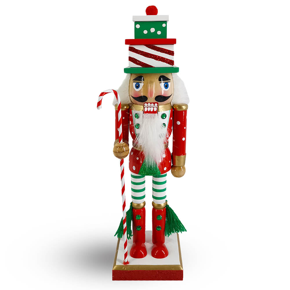 Candy Cane Christmas Nutcracker Red and Green — Nutcracker Ballet Gifts