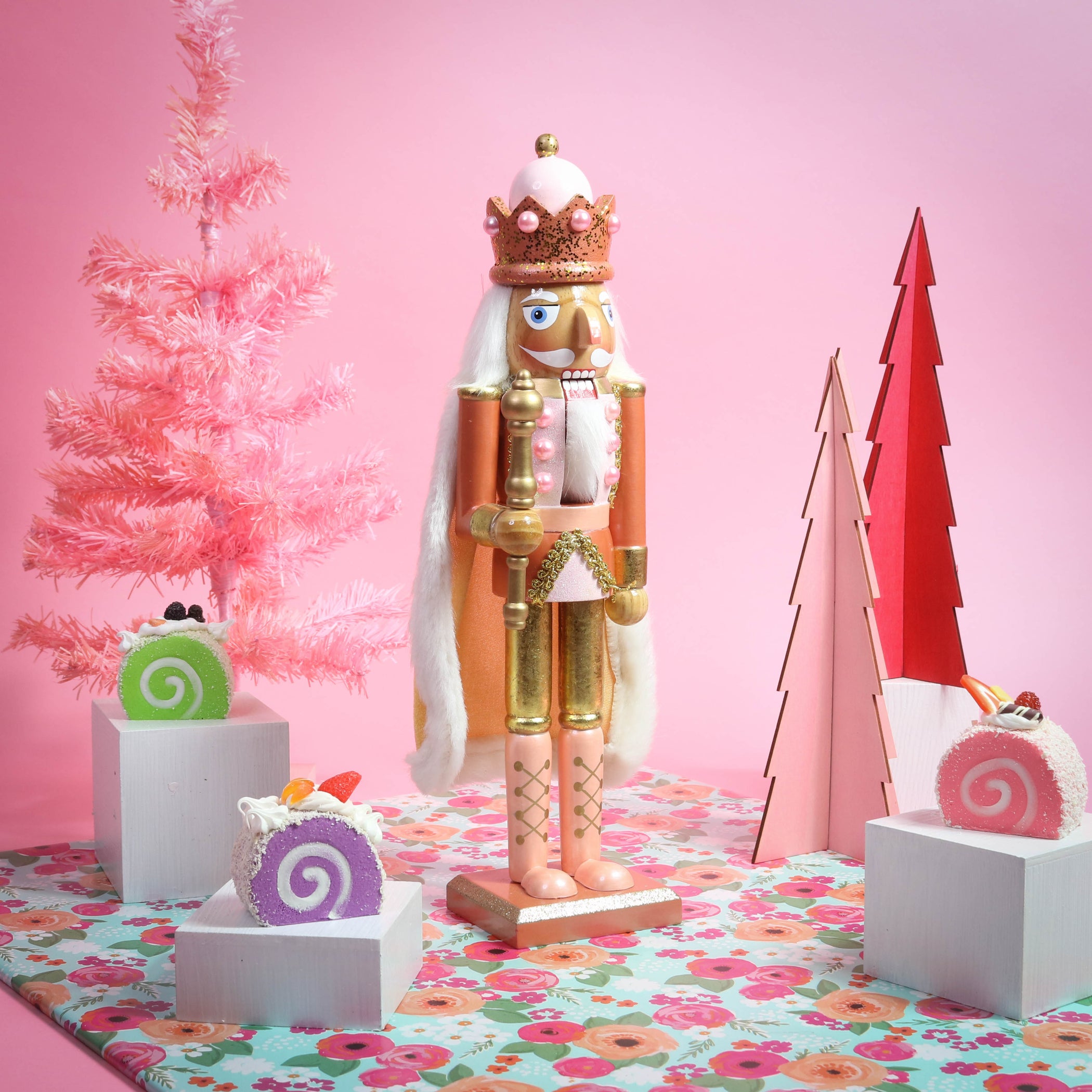 Rose Gold Christmas Nutcracker King — Nutcracker Ballet Gifts