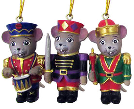 Nutcracker Mouse Ornaments Set of 3 2 inch — Nutcracker Ballet Gifts